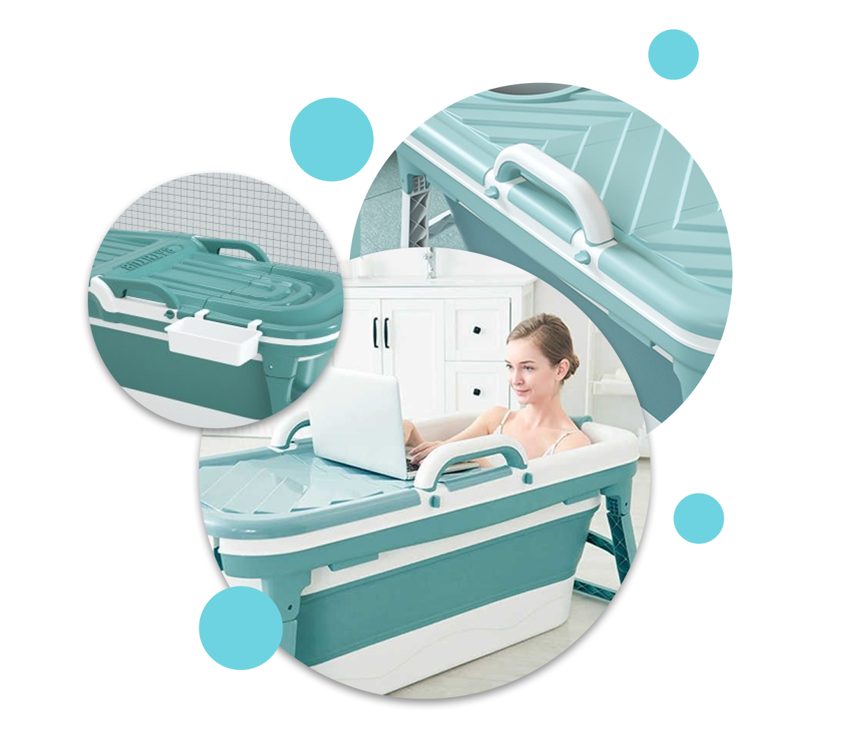 Foldebadekar eller foldbare badekar. Køb billigst hos Badekaret.dk